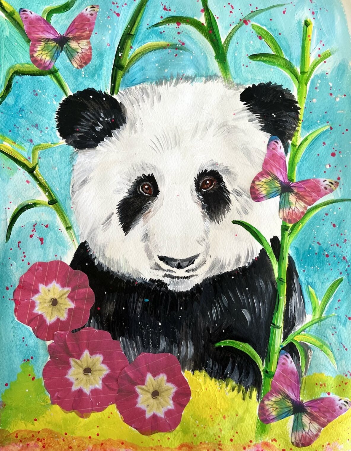 Panda painting class for children aged 5 – 13 years. Bridgetown Primary ...