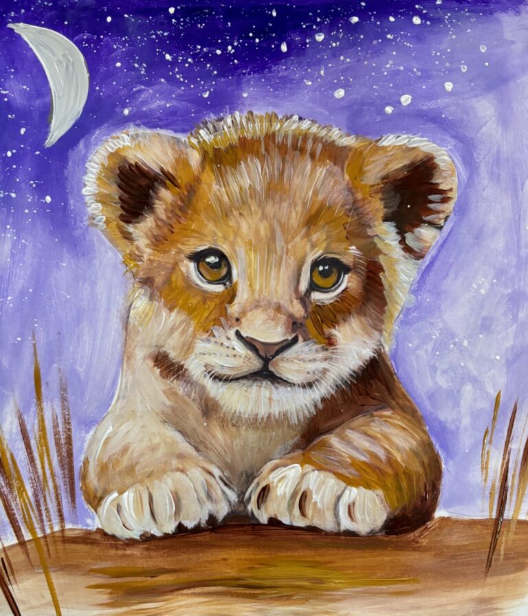 Lion Cub Painting workshop – Stratford upon Avon, Bridgetown Primary ...